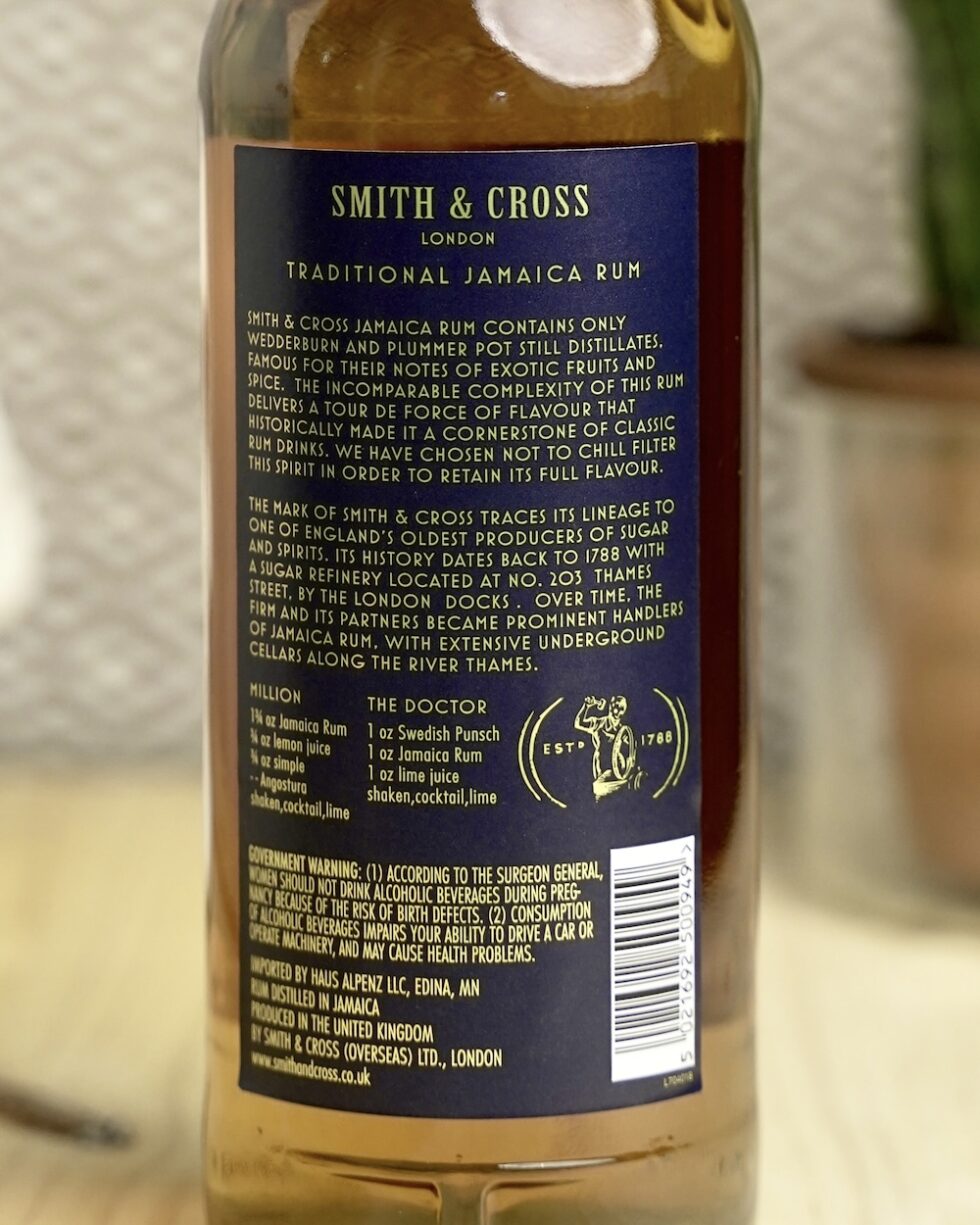 Smith & Cross Traditional Jamaica Rum | Rum Runner Labs