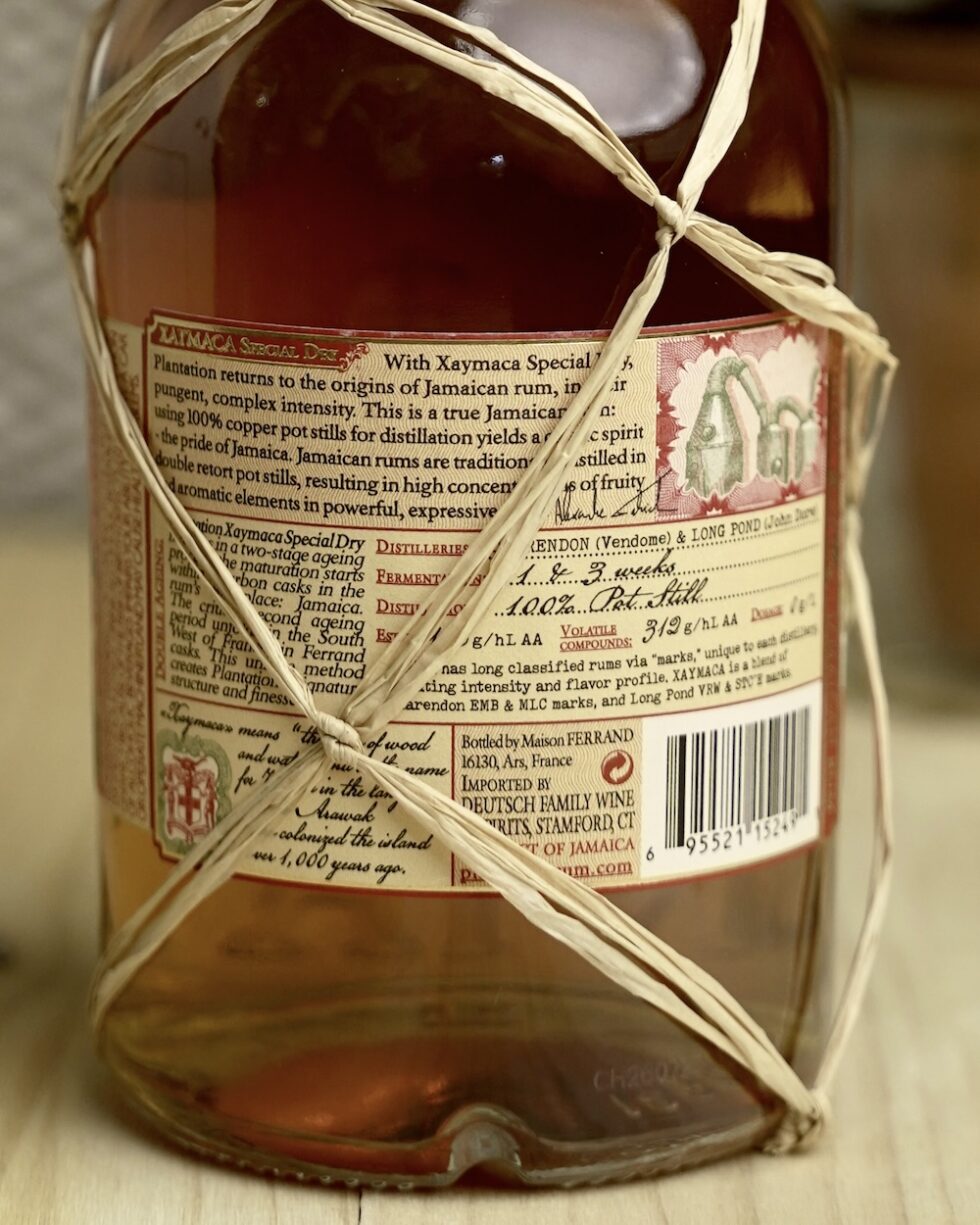 Plantation Jamaican Rum Xaymaca Special Dry | Rum Runner Labs