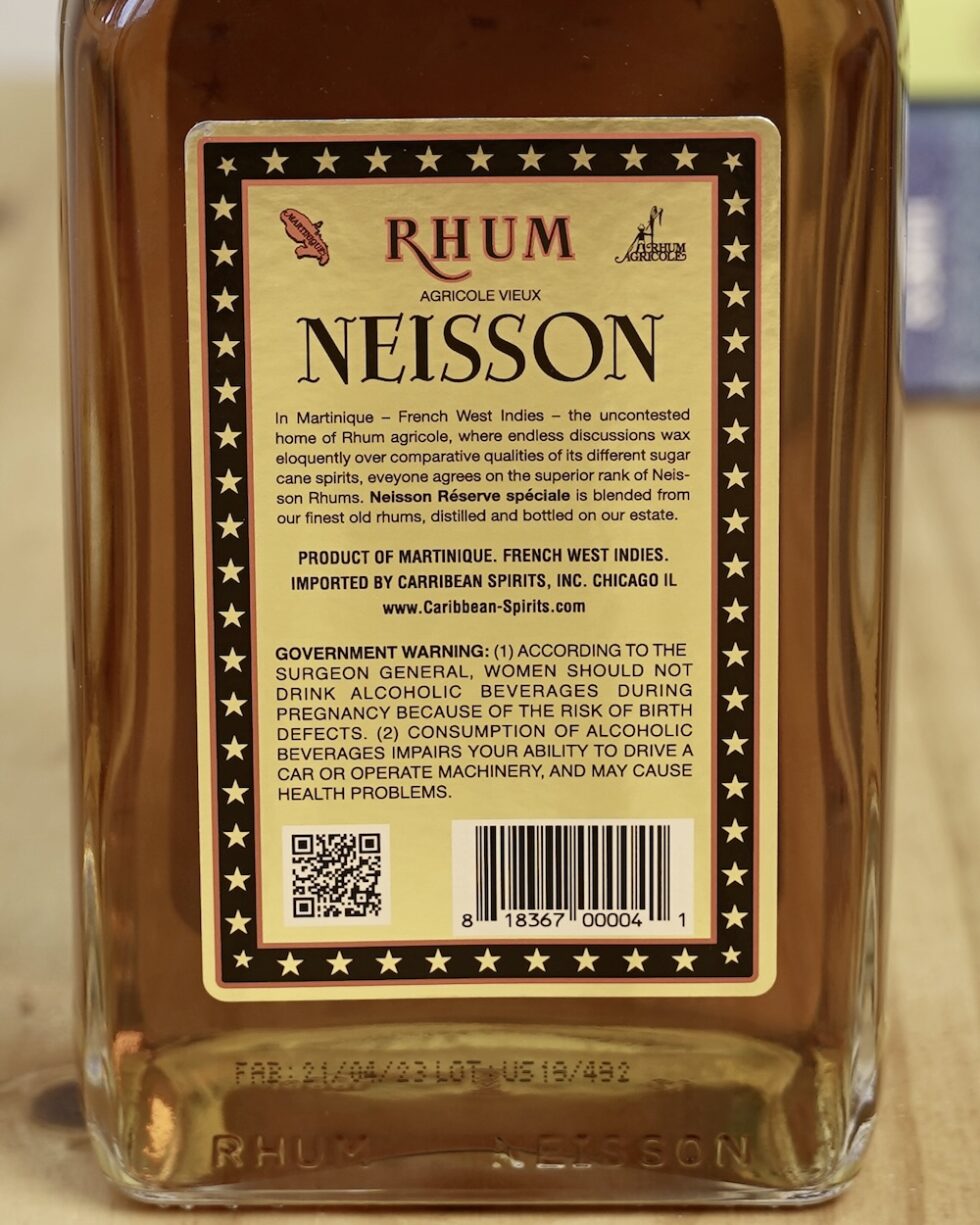 Neisson Reserve Speciale | Rum Runner Labs